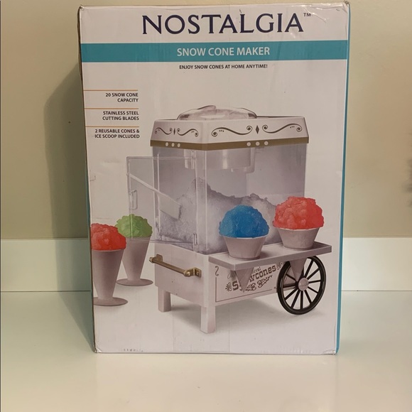 Other | Nostalgia Old Fashion Snow Cone Makerice Shaver Machine New ...